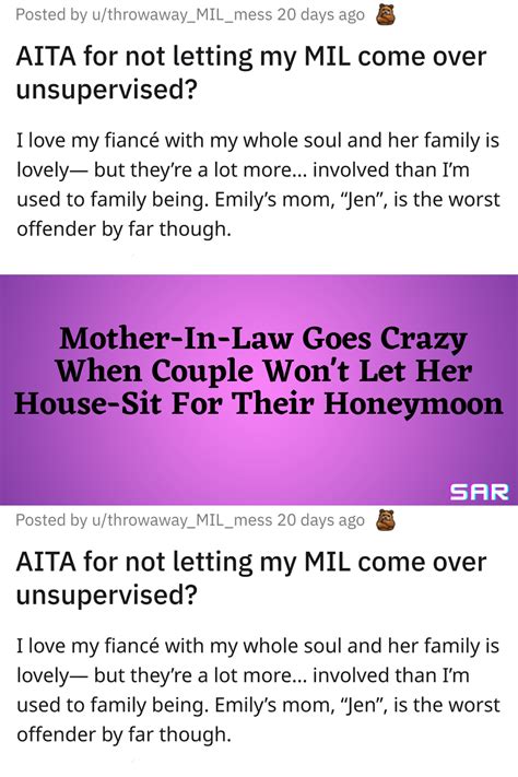 Mother In Law Goes Crazy When Couple Won T Let Her House Sit For Their Honeymoon Artofit