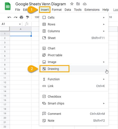 How To Make A Venn Diagram In Google Sheets Spreadsheet Daddy