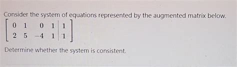 solved consider the system of equations represented by the