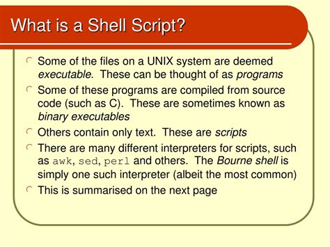 ppt unix shell scripting powerpoint presentation free download id 9721425