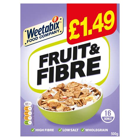Weetabix Food Company Fruit And Fibre Case 10 X 500g Britannialk