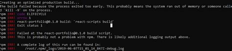 npm deploying react app on ubuntu 18 04 build failed because process hot sex picture