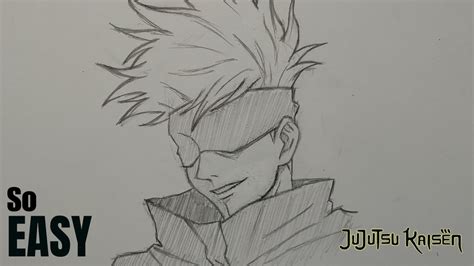 How To Draw Gojo Satoru Step By Step How To Draw Anime Step By Step Easy Drawing For
