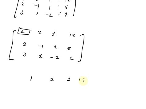 solved solve the system using matrices and reducing to row echelon form show all work for full
