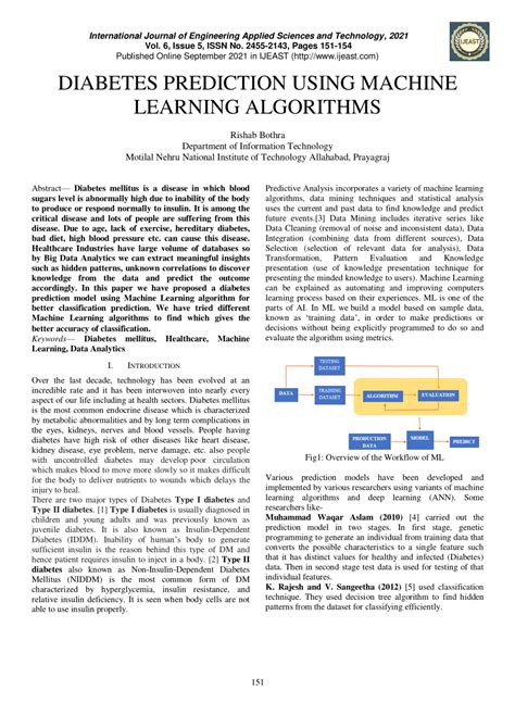 pdf diabetes prediction using machine learning algorithms