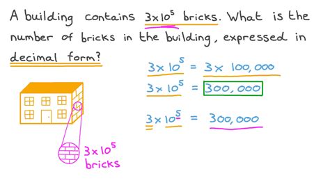 question video converting scientific notation into decimal form nagwa