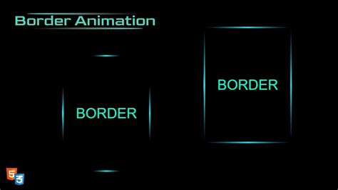 Border Animation CSS Animation YouTube
