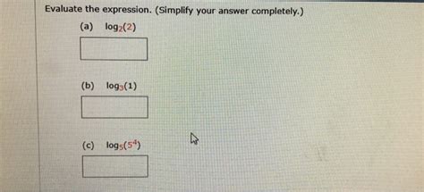 solved evaluate the expression simplify your answer