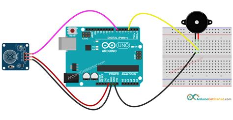 아두이노 터치 센서 피에조 부저 Arduino Touch Sensor Piezo Buzzer