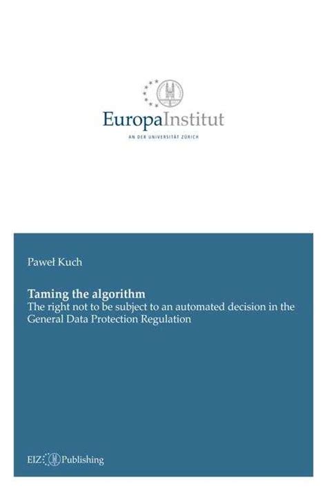 [pdf] taming the algorithm by paweł kuch ebook perlego