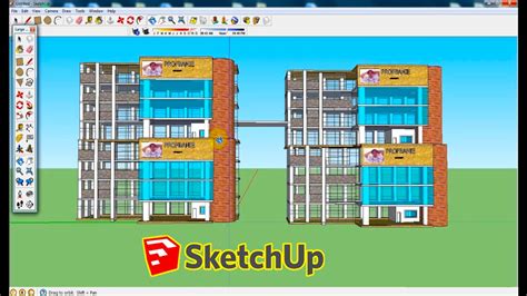 SKETCHUP BUILDING DESIGN TUTORIAL YouTube
