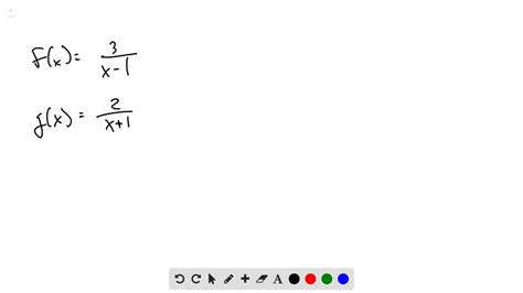 solved a graph the functions f x 3 x 1 and g x 2 x 1 together to identify the values of