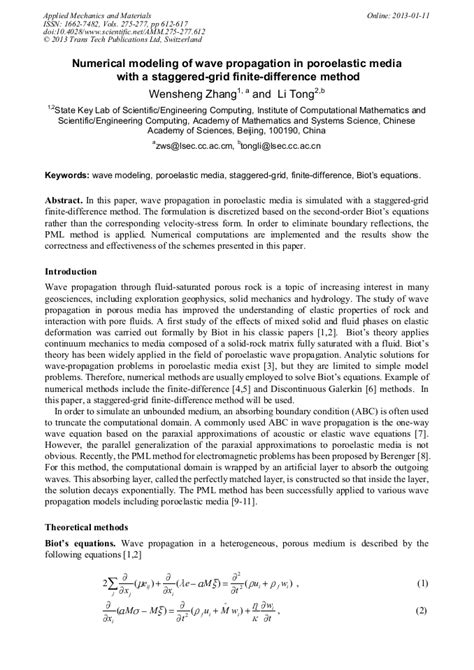 numerical modeling of wave propagation in poroelastic media with a staggered grid finite