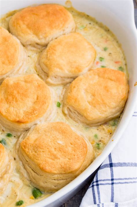 Biscuit Chicken Pot Pie Casserole The Diary Of A Real Housewife
