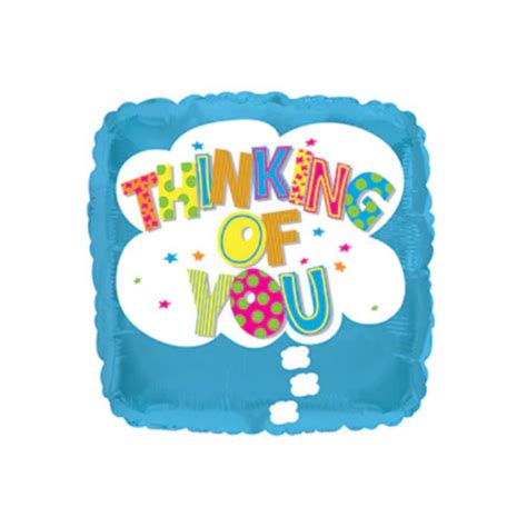 Think Of You Pillow Balloon Full Pot Of Flowers