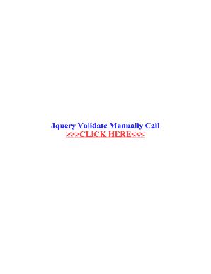 Fillable Online Jquery Validate Manually Call Fax Email Print PdfFiller