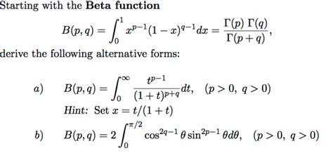 solved starting with the beta function b p q