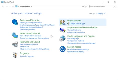 Control Panel Windows 10 RTM Build 10240 ITPOIN