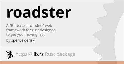 Roadster Server Side Rust Lib Rs