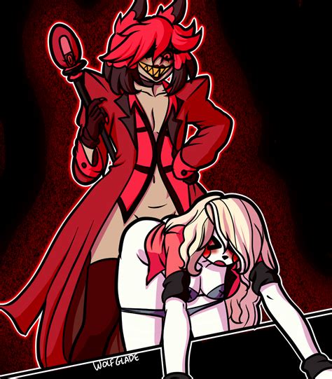 Rule 34 Alastor Hazbin Hotel Ambiguous Penetration Black Hair Blonde Hair Blush Breasts