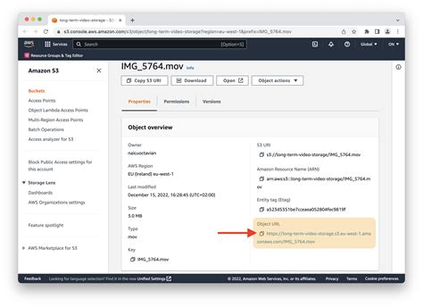 amazon s3 object urls
