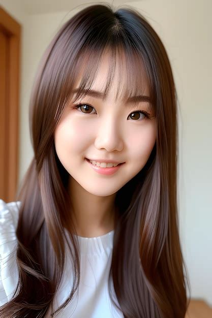 Premium Ai Image Korean Model Beautiful Girl Korean Teenage Model