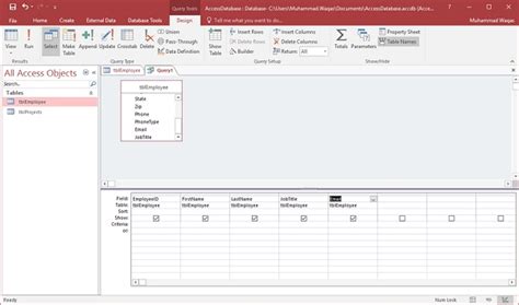 how to join multiple table in ms access query option form