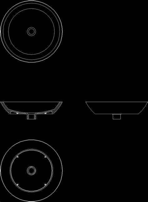 Bathroom Sink DWG Block For AutoCAD Designs CAD