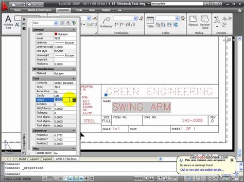 AutoCAD Tutorial Editing Text YouTube