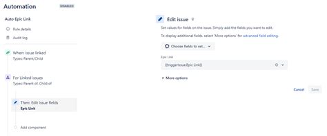 solved automation epic link to linked issues