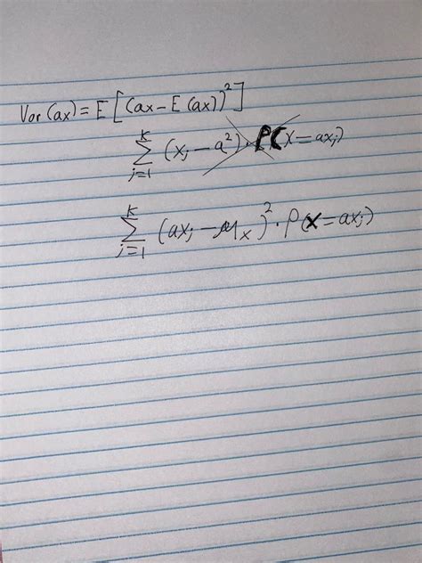 solved var ax e[ ax−e ax 2]j 1∑k xj−a2 ⋅ x axj j 1∑k axj−m