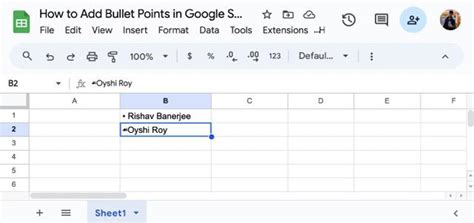 How To Add Bullet Points In Google Sheets GeeksforGeeks