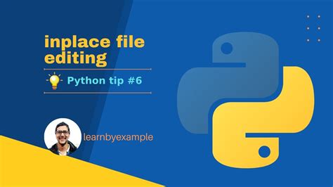 Python Tip 6 Inplace File Editing YouTube
