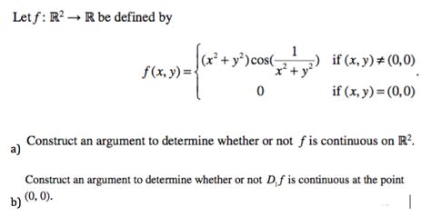 solved let f r 2 rightarrow r be defined by f x y