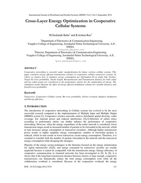 pdf cross layer energy optimization in cooperative cellular systems
