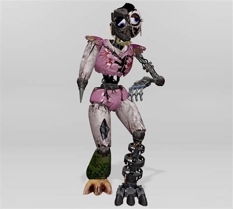 Broken Glamrock Chica Blender Fnaf By Gwenalvarez36 On Deviantart