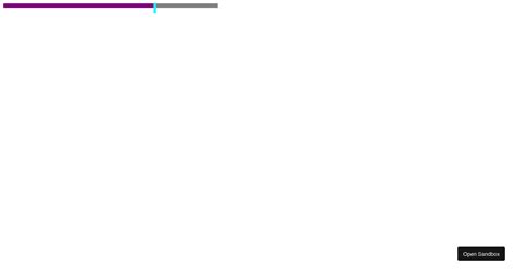 Dynamic React Pseudo Element Progress Bar Codesandbox