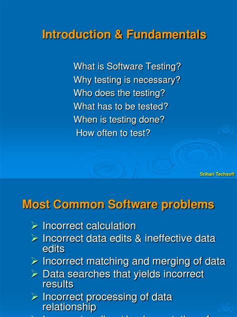 software testing pdf software testing quality assurance
