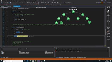 how to check if a binary tree is balanced in c youtube