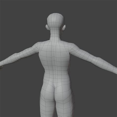Artstation Stylized Humanoid Base Mesh Male Rigged 3d