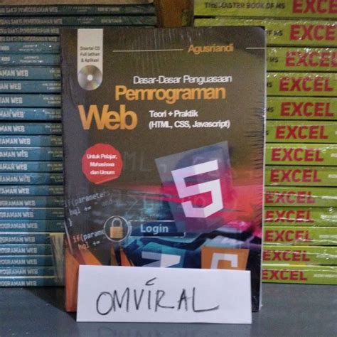 jual buku dasar dasar penguasaan pemrograman web html css javascript dilengkapi cd
