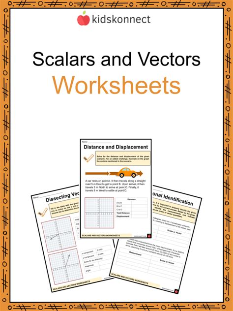 scalars and vectors worksheets and facts operations significance