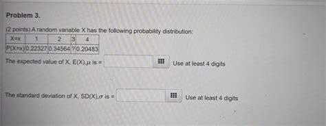 solved problem 3 2 points a random variable x has the