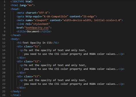 CSS Text Opacity Linux Consultant