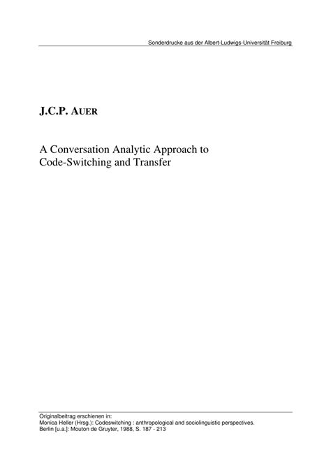 code switching language alternation
