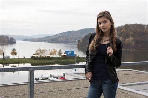 Leather Jackets Water Jacket Looking At Viewer Straight Hair Long Hair Women Outdoors