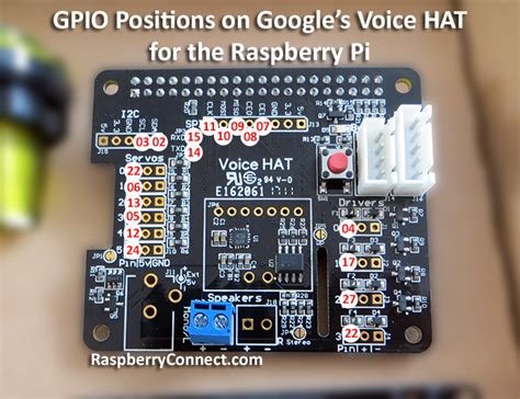 Raspberry Connect Google AIY Voice HAT Customise Voice Commands