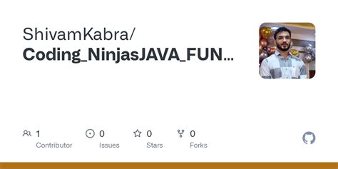 github shivamkabra coding ninjasjava fundamentals and dsa