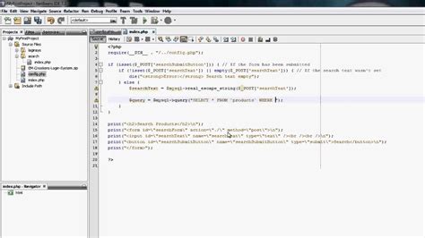 netbeans php tutorial search script 11 youtube
