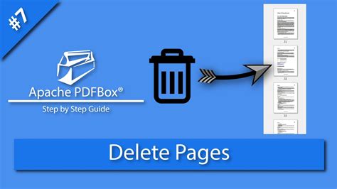 delete page in pdf file delete page from pdf pdfbox delete page pdf remove page tutorial